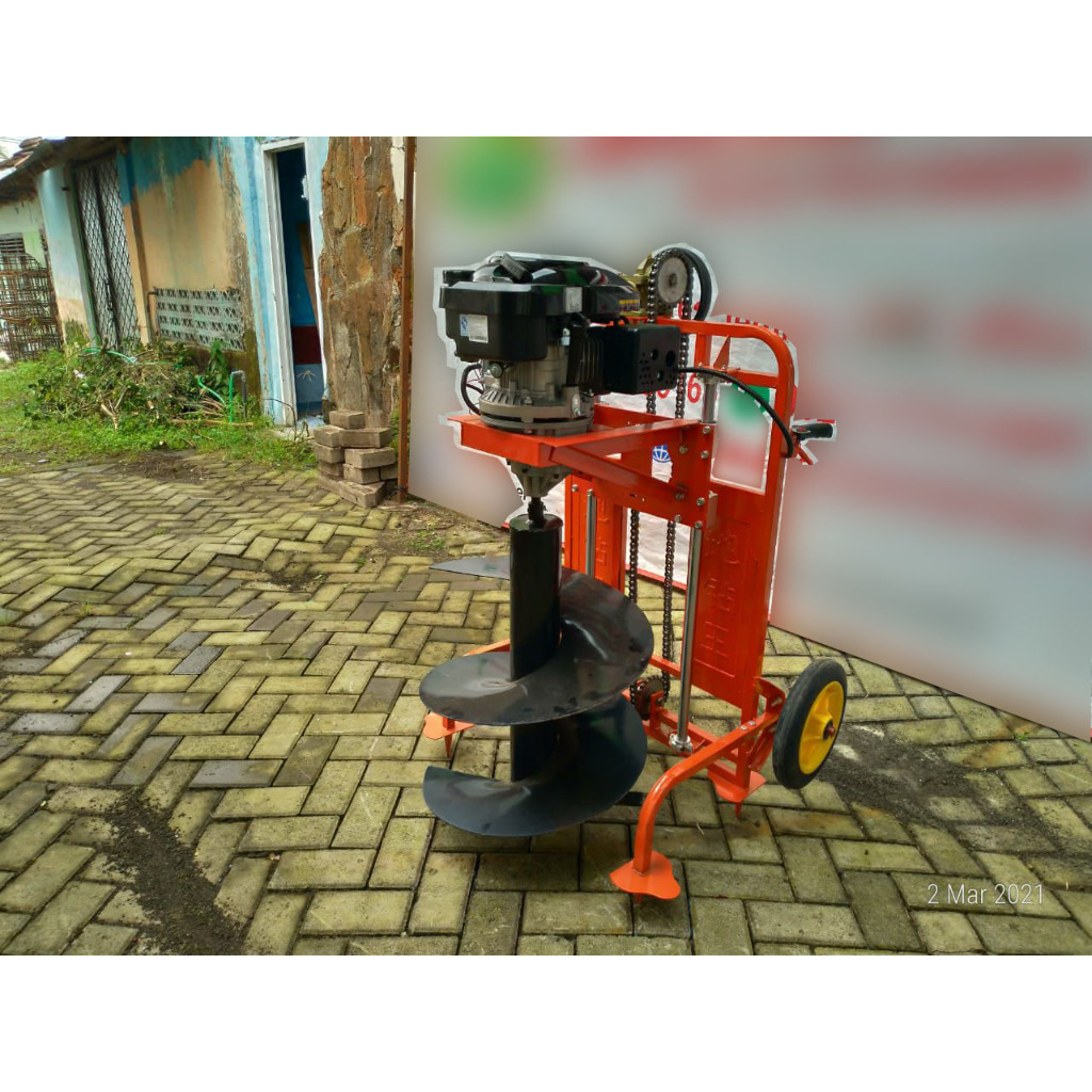 Jual Alat Mesin Bor tanah duduk untuk tanam pohon membuat lobang ...