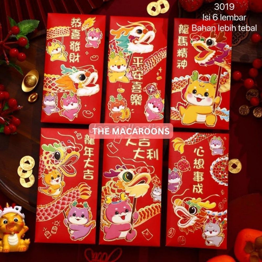 Jual ANGPAO IMLEK NAGA PREMIUM UKURAN PANJANG ISI 6 LEMBAR MIX | Shopee ...
