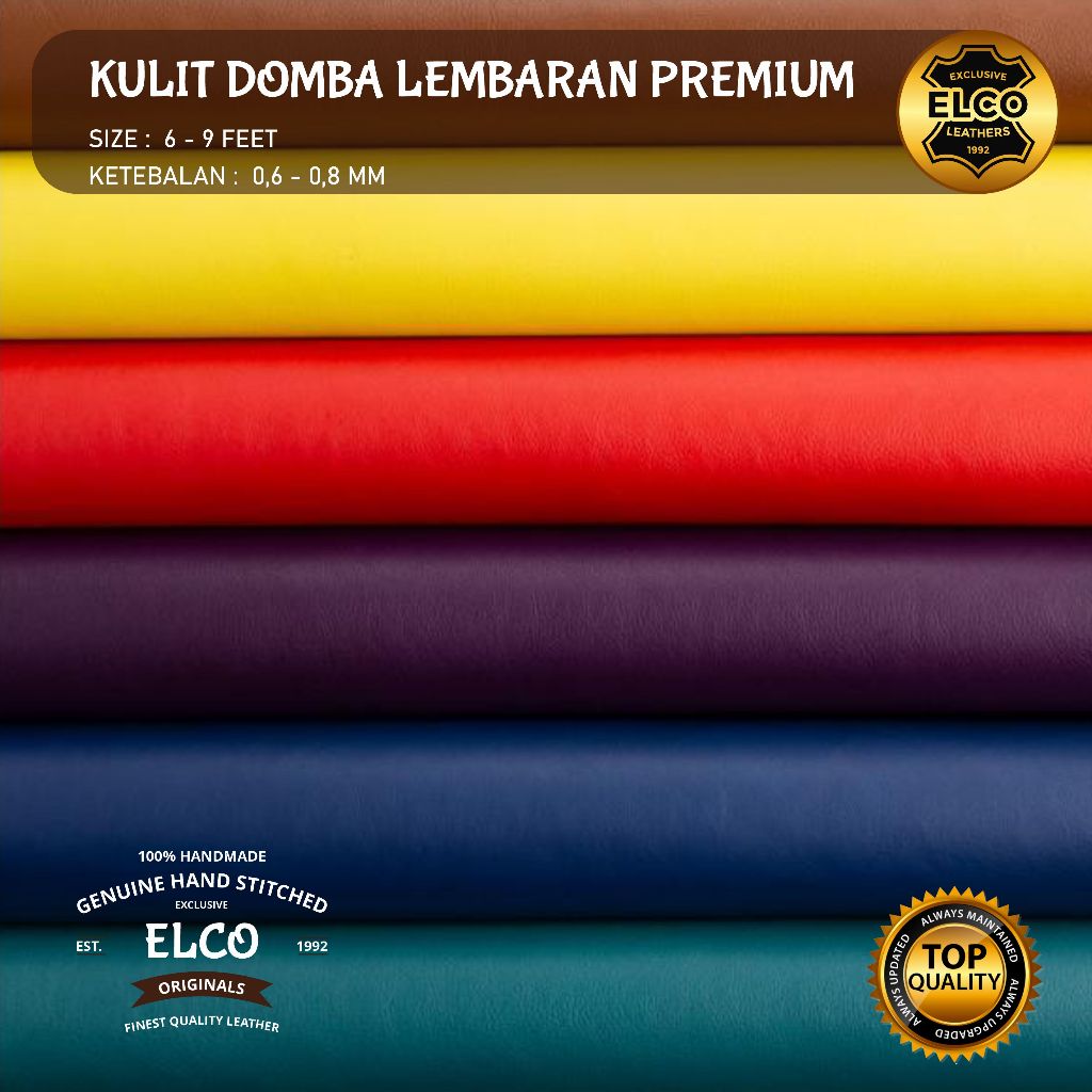 Jual NEW ARRIVAL Kulit Domba Elco Lembaran Utuh Premium Top Grade Bahan ...