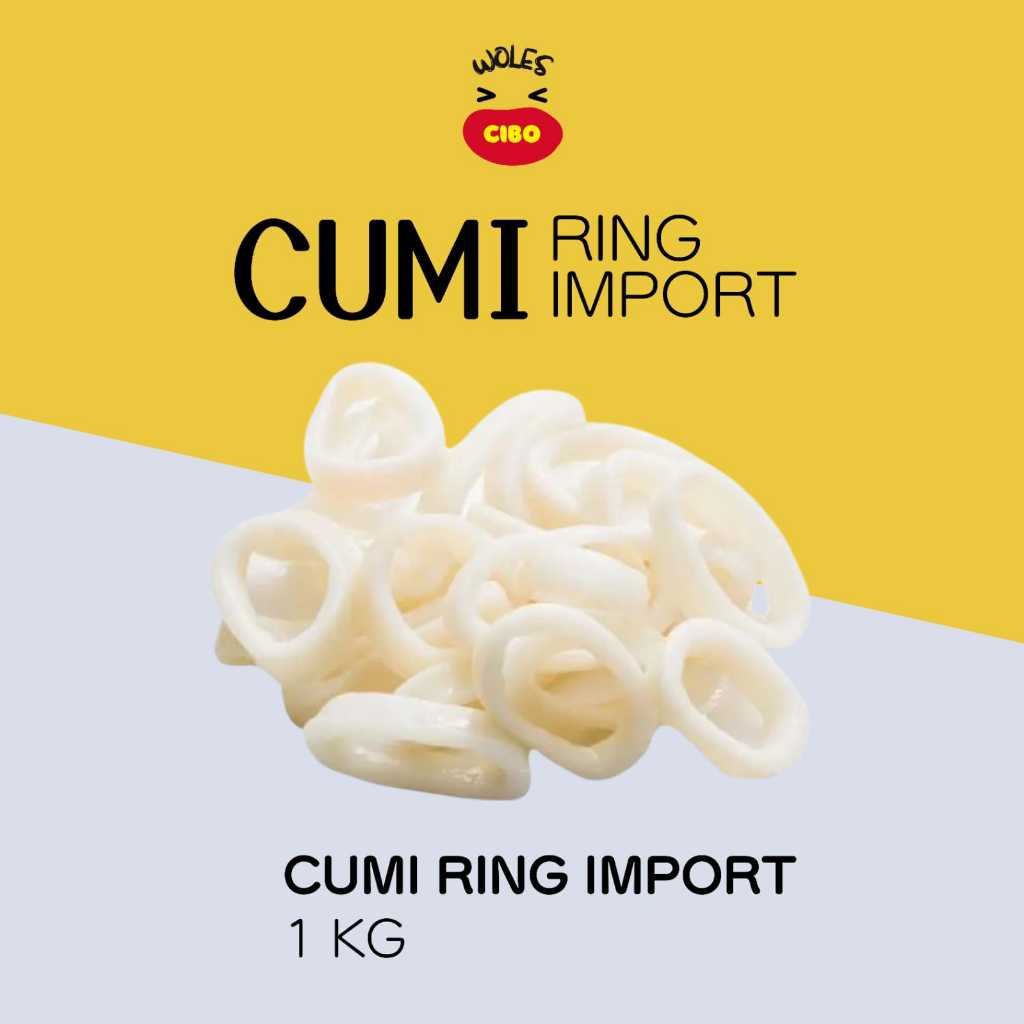 Jual Cumi Ring Import 1 KG / Calamari / Cumi segar / Calamari ring ...