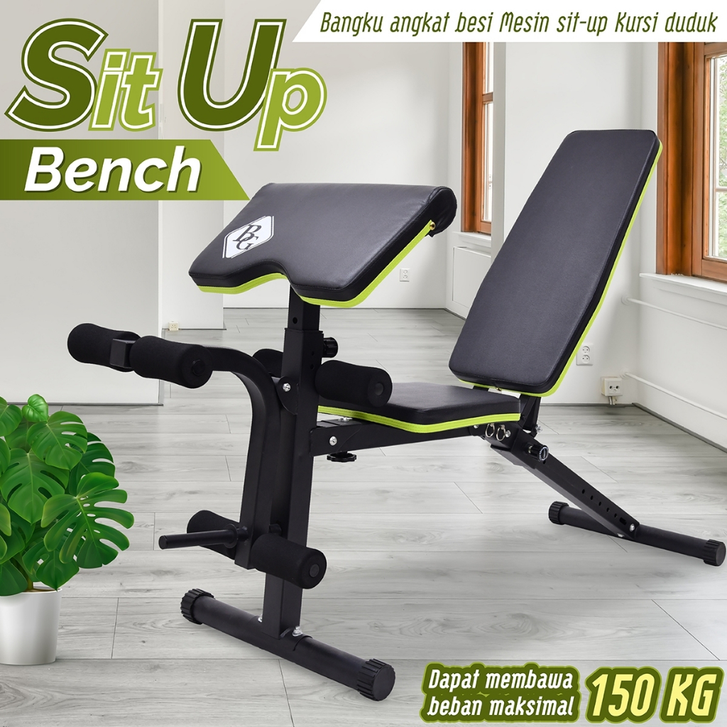 Jual BG SPORT Sit Up Bench Multifungsi Alat Olahraga Fitness Exercises ...