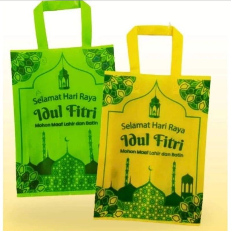Jual Kantong Spunbond Tas Hantaran Lebaran Tas Idul Fitri Spon Ukuran ...