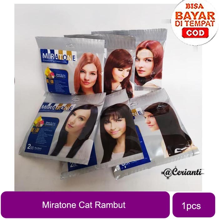 Jual Miratone Semir Sachet 40ml | Cat Rambut | Pewarna Rambut Cerianti ...