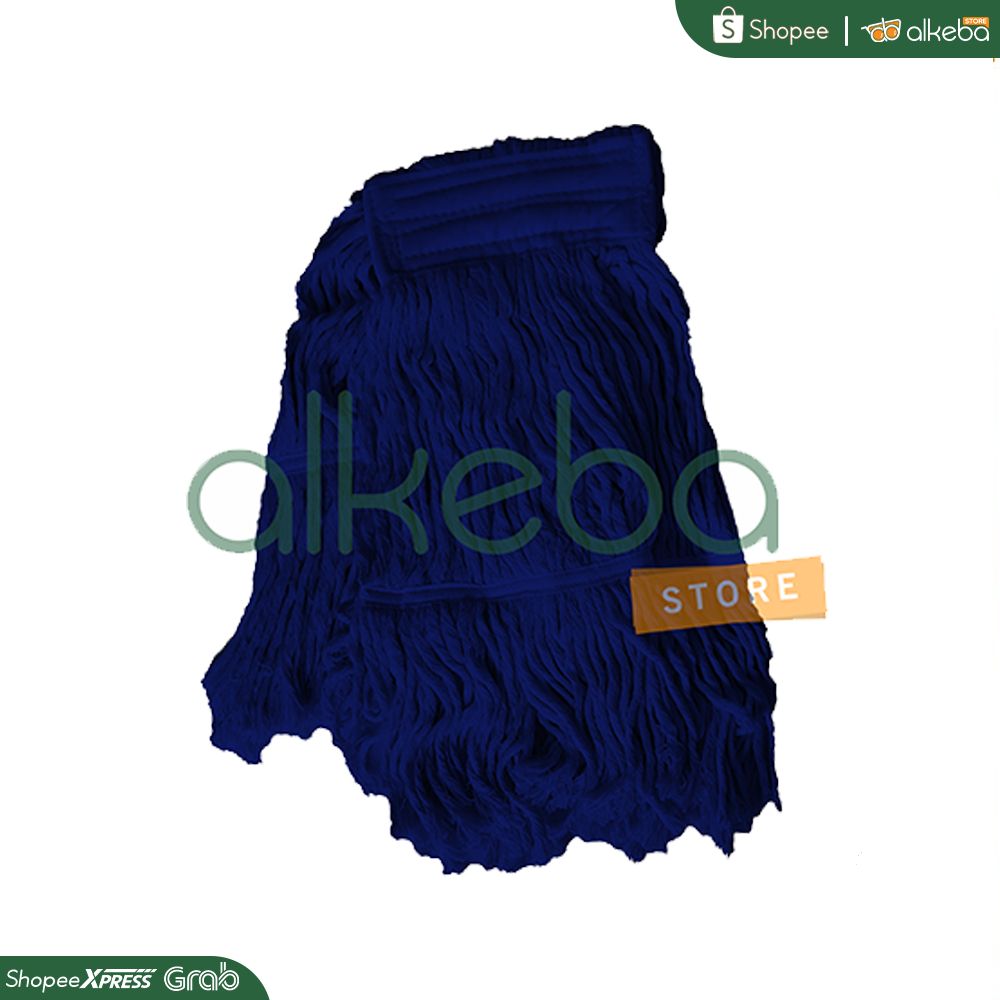 Jual Kain Refill Mop pel Biru tebal cottom mop pengganti alat pel ...