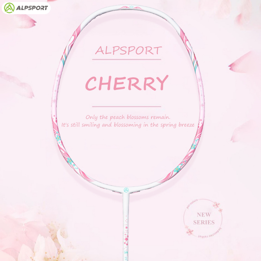 Jual ALPSPORT New Cherry Badminton Racket 100% Serat Karbon Penuh ...