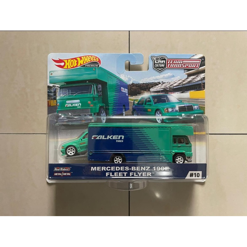 Jual Hot Wheels Team Transport Mercedez Benz 190e Fleet Flyer Hot Wheels Mercy Falken Team