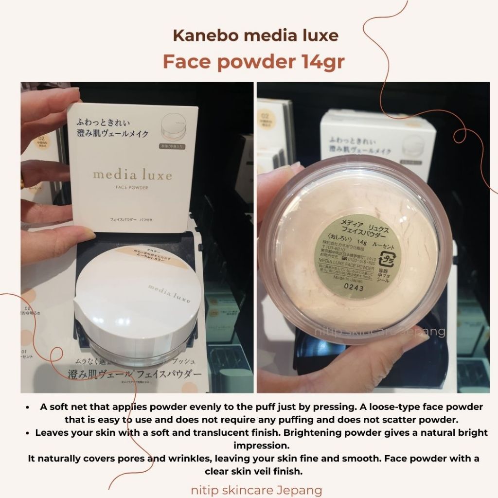 Jual PO Jepang-- kanebo media luxe face powder, powder foundation ...