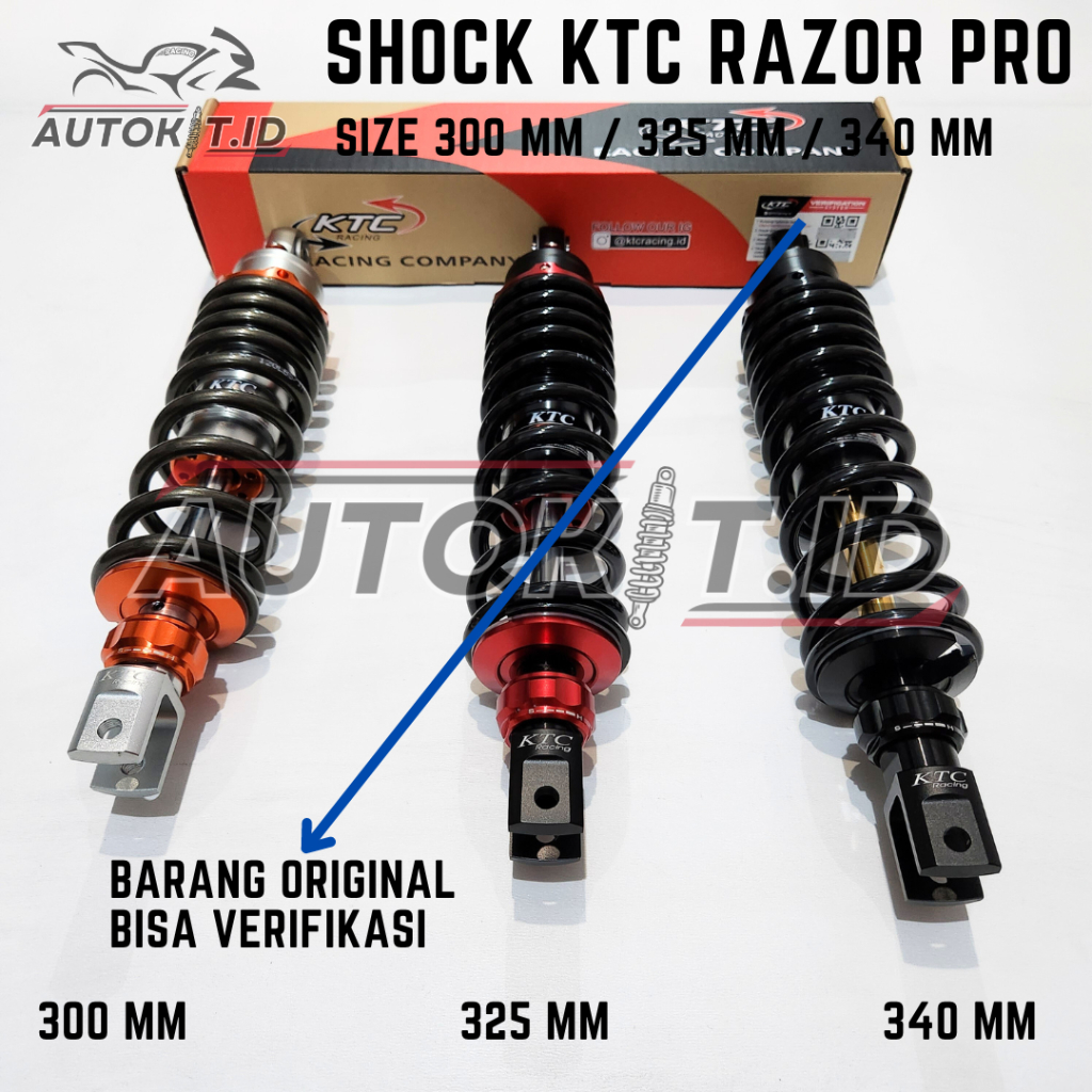 Jual SHOCK KTC RAZOR PRO ORIGINAL VARIO 110 125 150 160 / BEAT KARBU FI ...