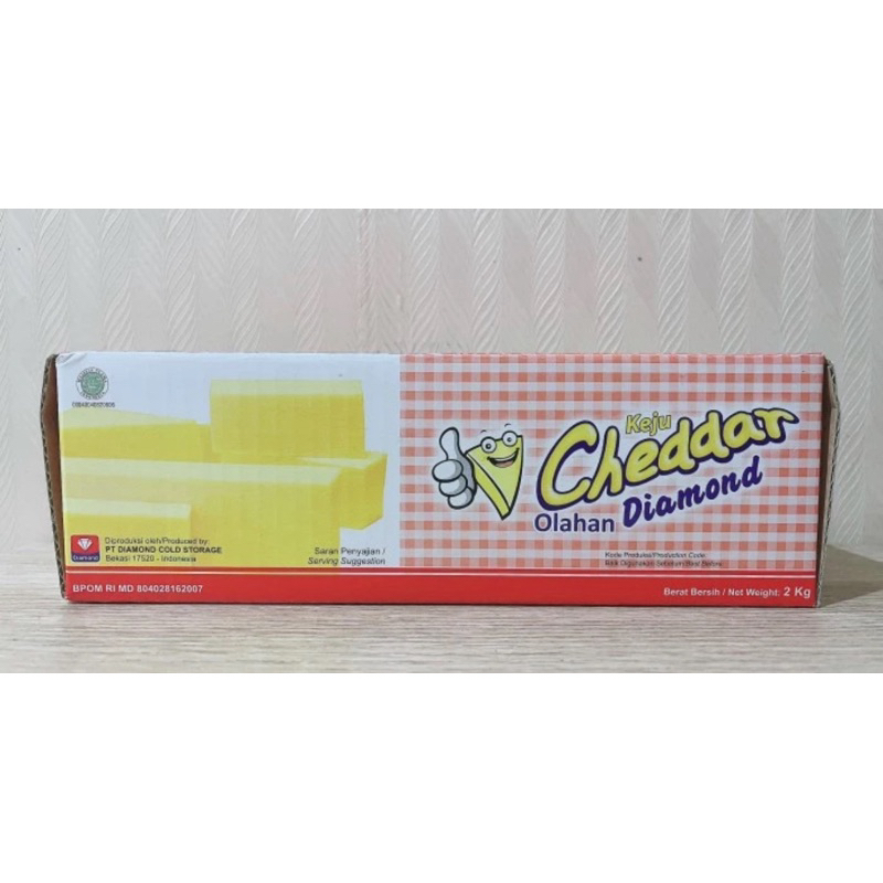 Jual Diamond Keju Cheddar 2KG Merah | Shopee Indonesia