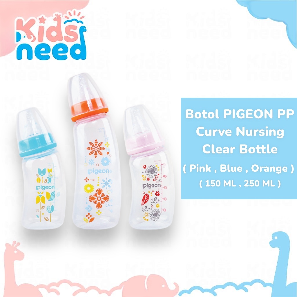 Jual PIGEON Botol PP Curve Nursing Clear Bottle 150ml 250ml /Botol Susu ...