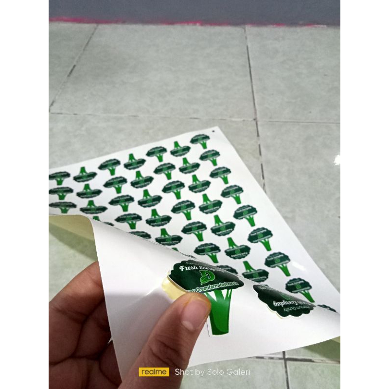 Jual sticker mirror half cut A3 custom design | Shopee Indonesia