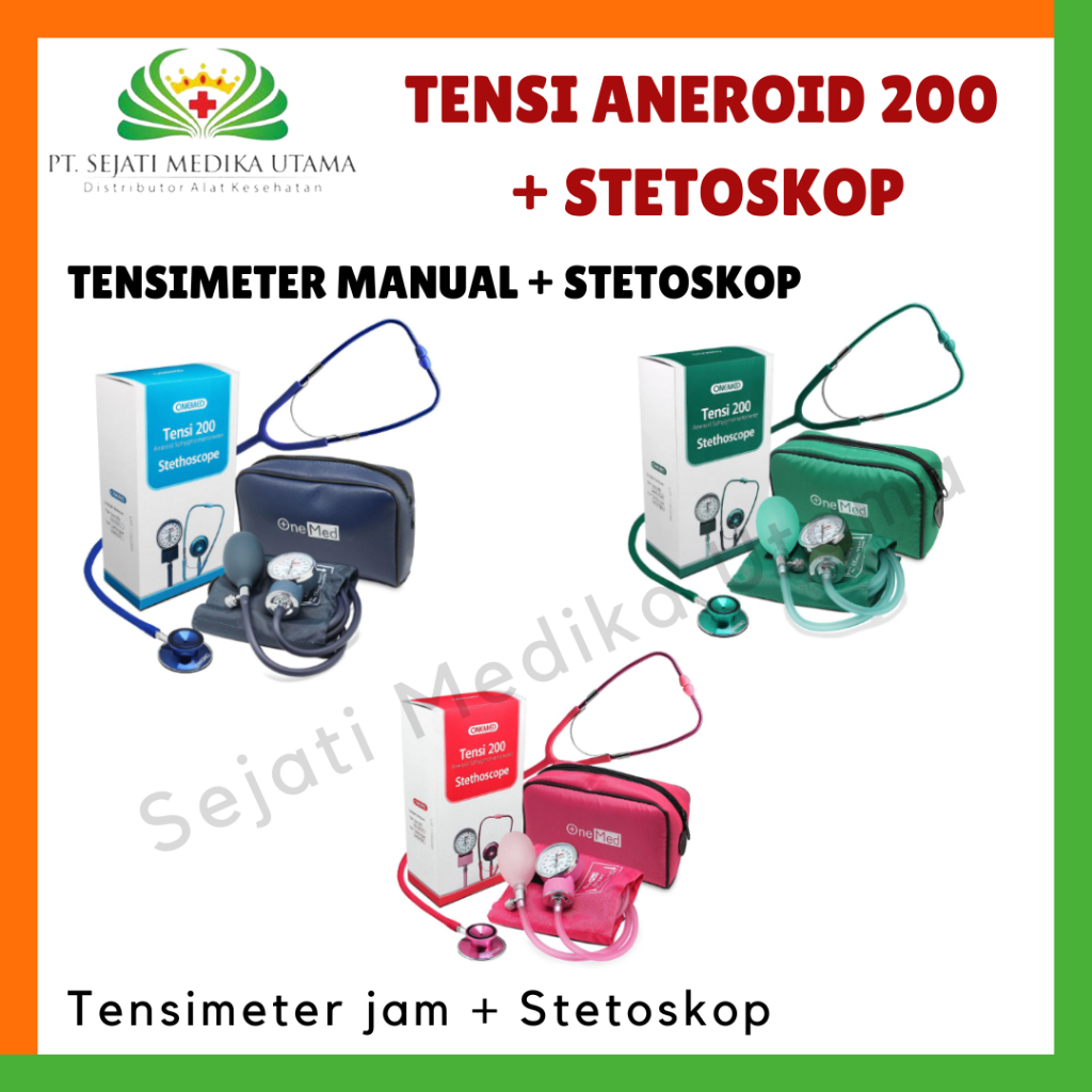 Jual Tensimeter Aneroid + Stetoskop/Tensimeter Aneroid Onemed ...