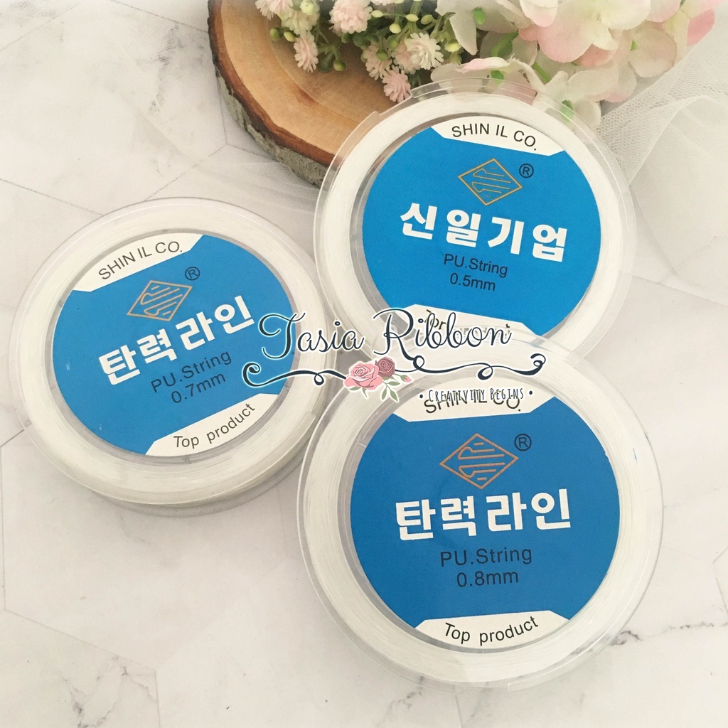 Jual Senar Elastis Korea Good Quality(senar karet gelang) | Shopee ...