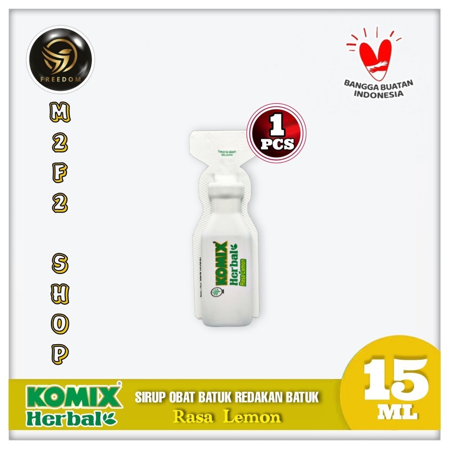 Jual Komix Herbal Sirup Obat Batuk Rasa Lemon Tube Pet - 15 ml (Kemasan ...