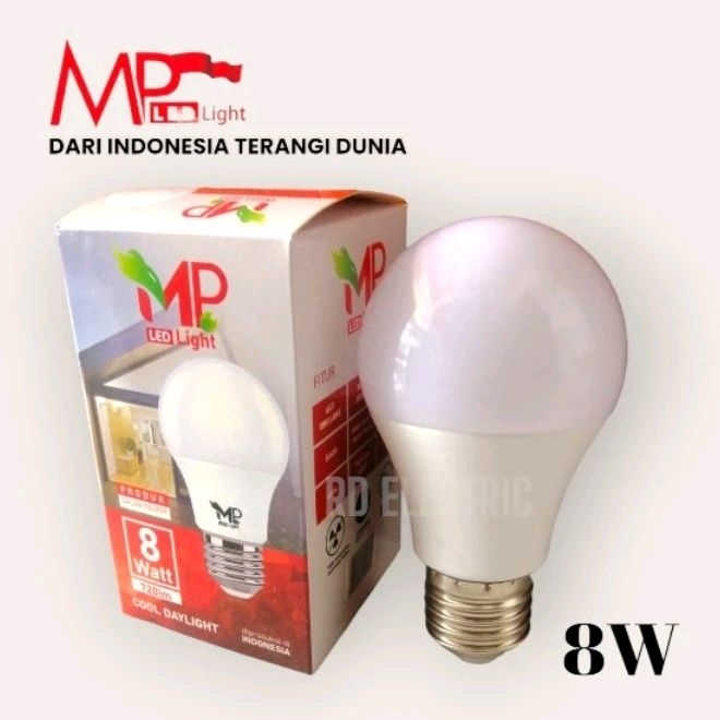 Jual MP LED Light/8 watt/LED Bergaransi/Produk Dalam Negeri/Rekor MURI ...