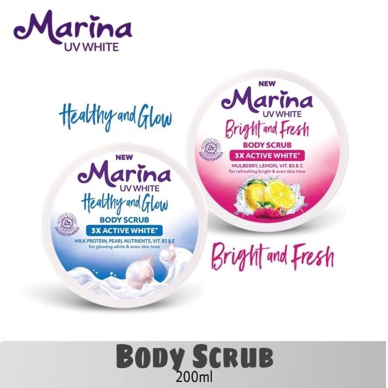 Jual Marina UV white body scrub 200g | Shopee Indonesia