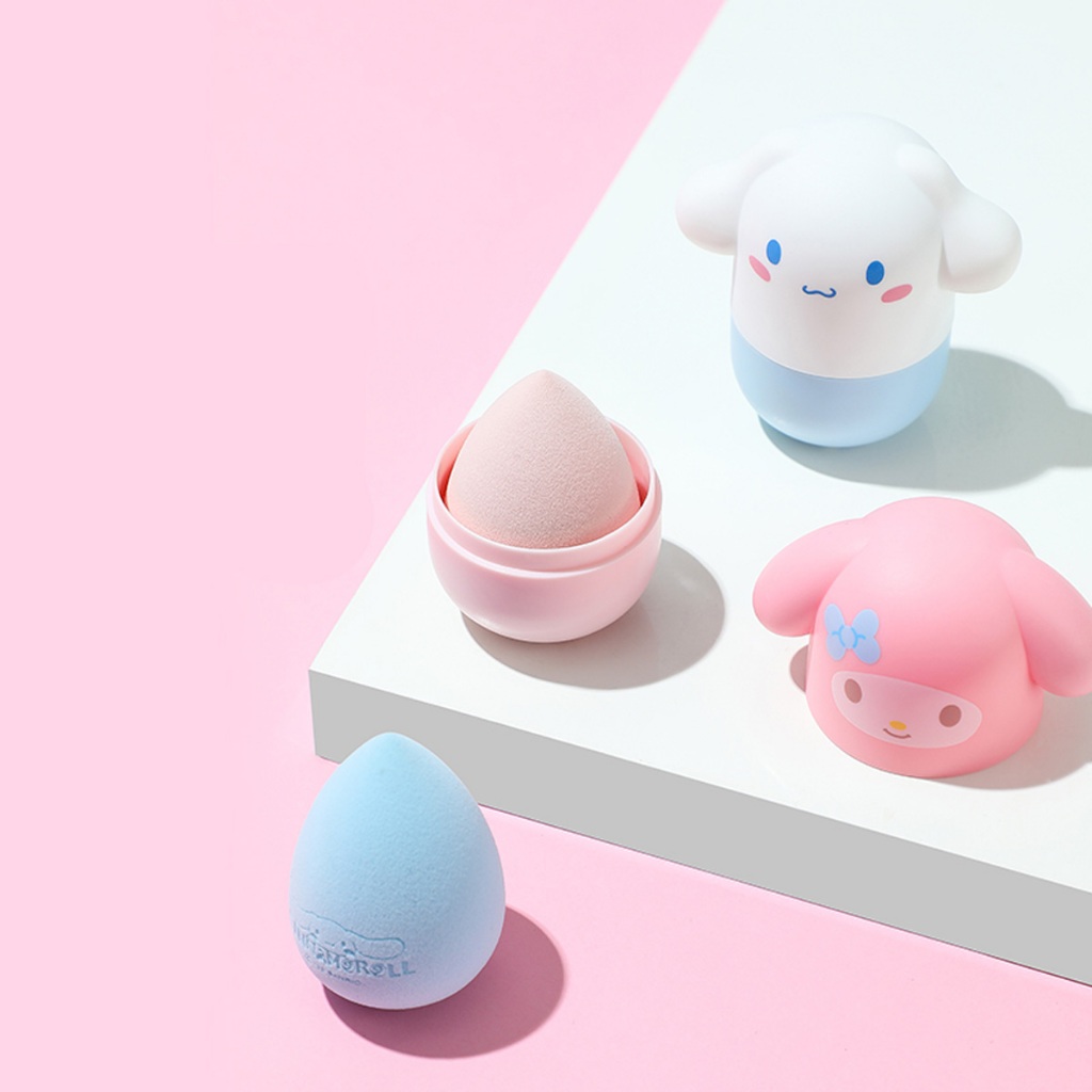 Jual MINISO X Sanrio Sponge Makeup dengan Kasing Spons Beauty Blender ...