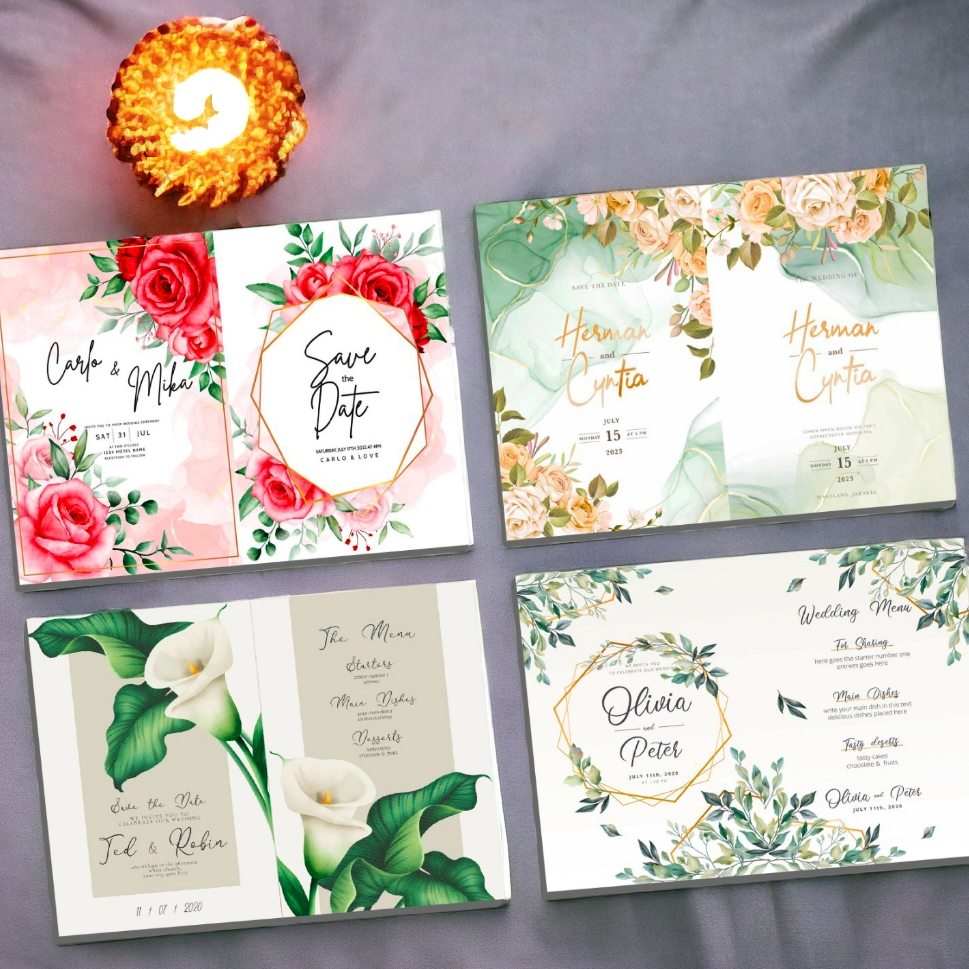 Jual Undangan Pernikahan Murah Berkualitas, Custom, Aesthetic, Modern ...