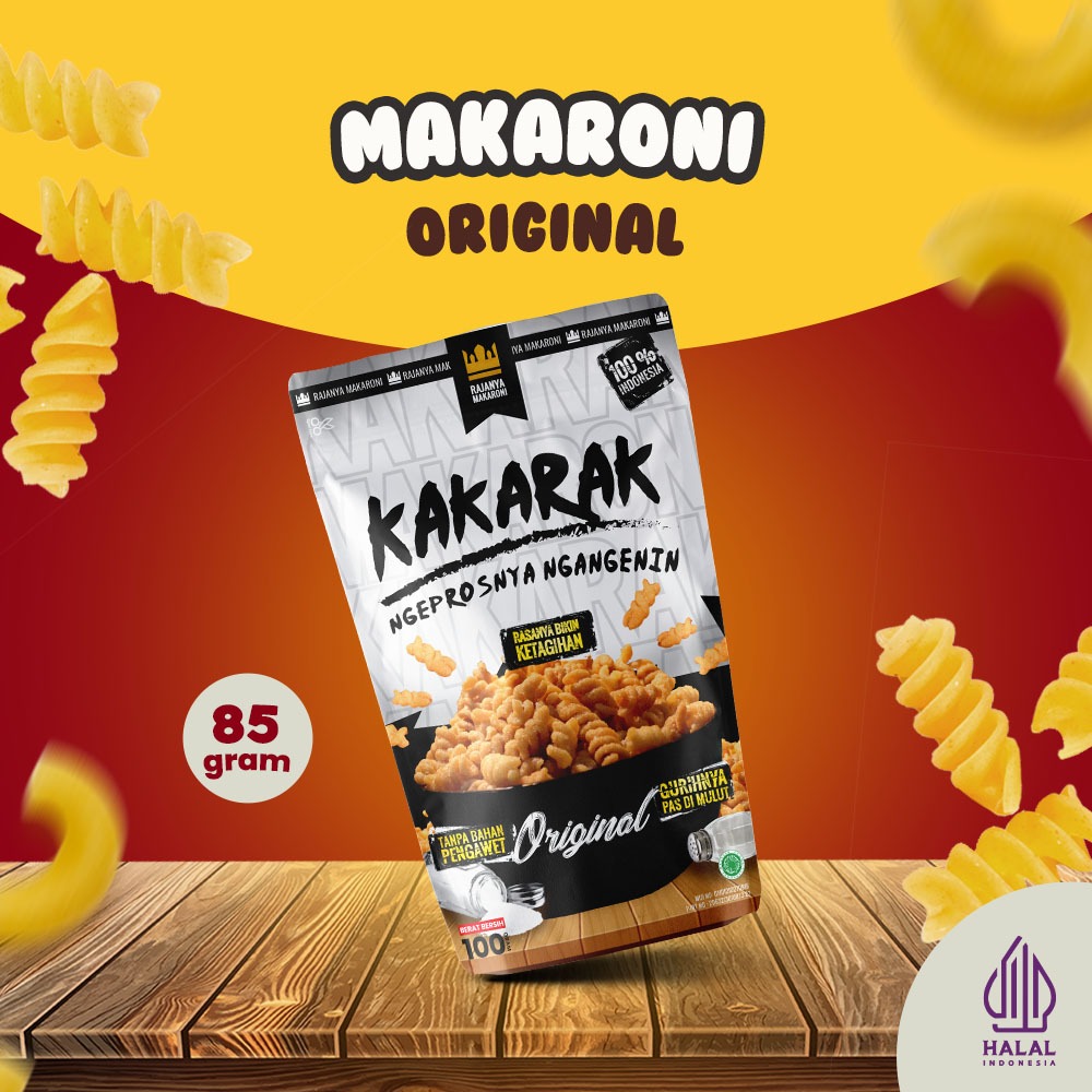 Jual Kakarak - Makaroni Original - Cemilan Makaroni Goreng | Shopee ...