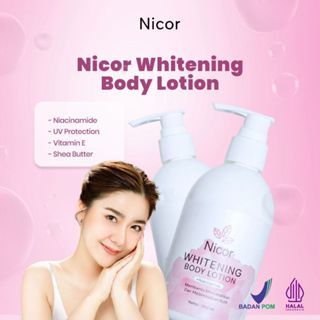 Jual (BPOM) NICOR Whitening Niacinamide Body Lotion 250ML Mencerahkan ...