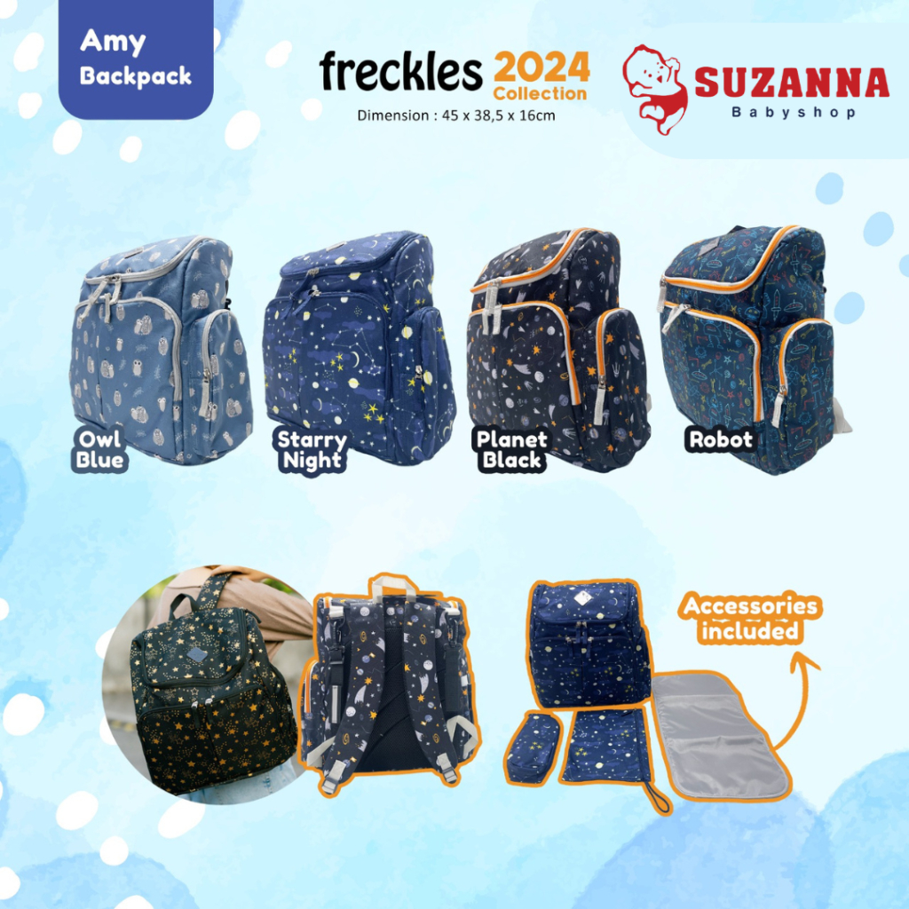 Jual Freckles Amy Backpack - Diaper Bag / Tas Bayi Ransel | Shopee ...