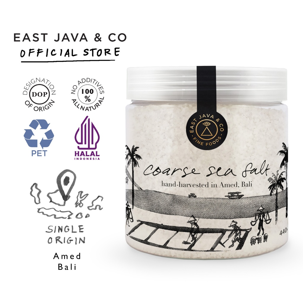Jual East Java & Co Amed Sea Salt - 440g (Garam Laut Amed) | Shopee ...