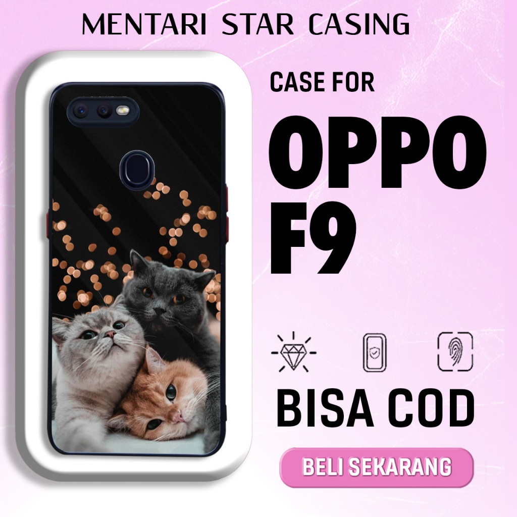 Jual case OPPO F9 terbaru motif CAT keren unik estetik lucu keren cewek ...