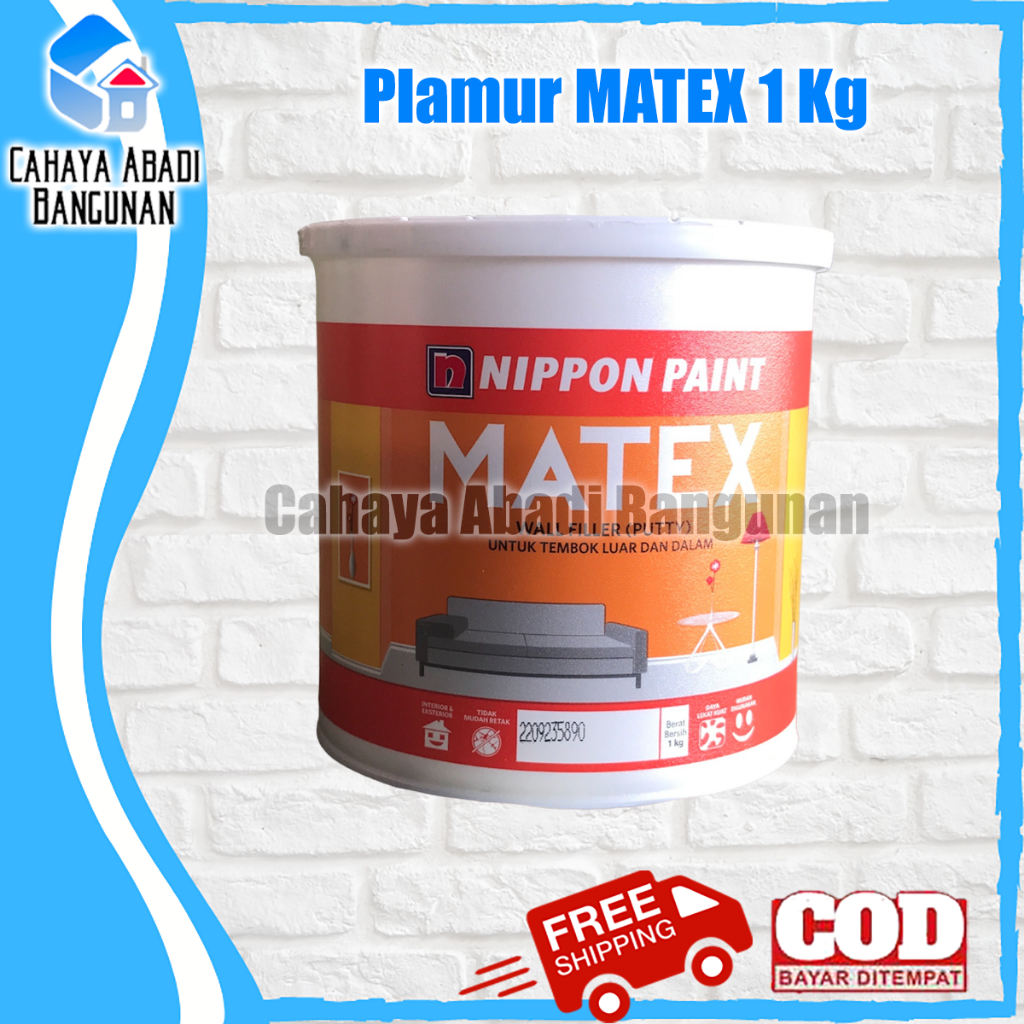 Jual MATEX Putty Dempul Plamur Plamir Tembok 1 Kg | Shopee Indonesia