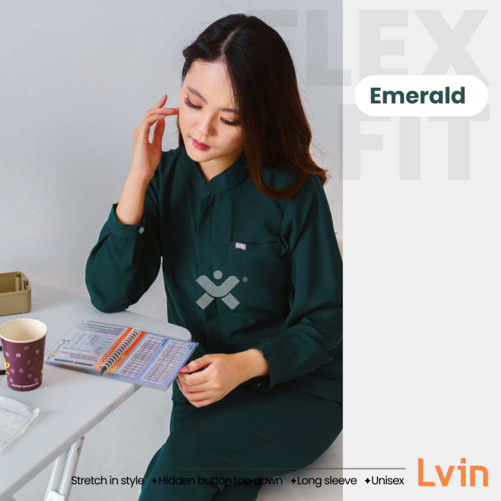 Jual [ Lvin ] FLEX FIT - Baju OKA Lengan Panjang / Baju Jaga / Set Baju ...