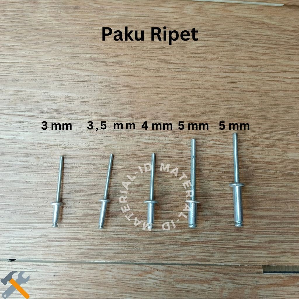 Jual Paku Skrup Baut Ripet Rivet 3 3,5 4 5 mm | Shopee Indonesia