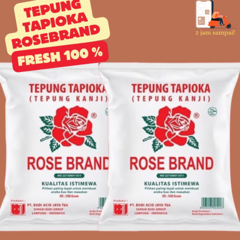 Jual Tepung Tapioka Rose Brand Aci Tepung kanji 500 gram KIRIM INSTAN ...