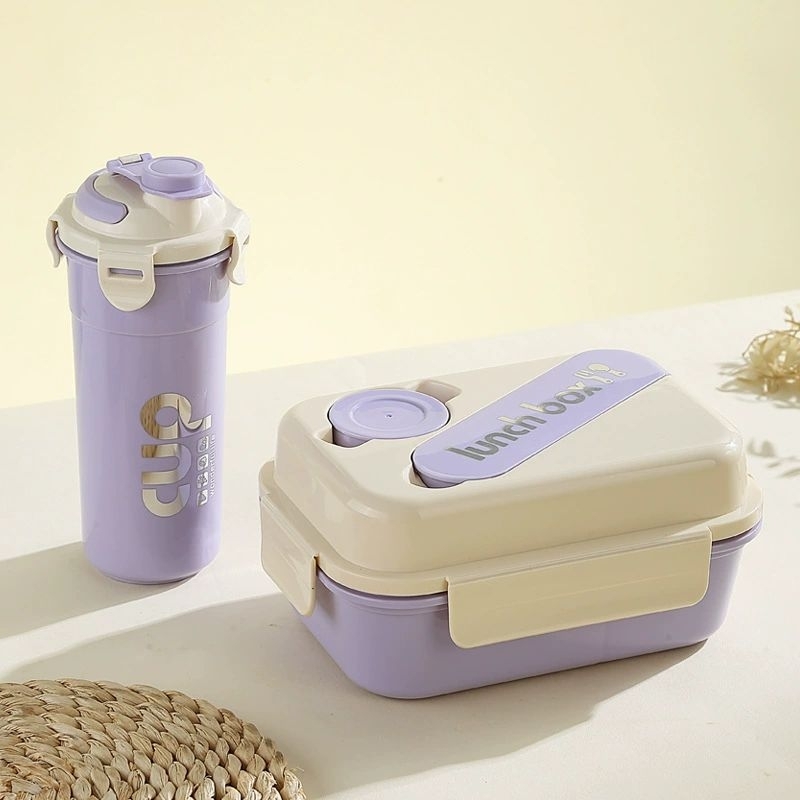 Jual Lunch box Cup Kotak Makan Botol Minum Set Wonderful Life | Shopee ...