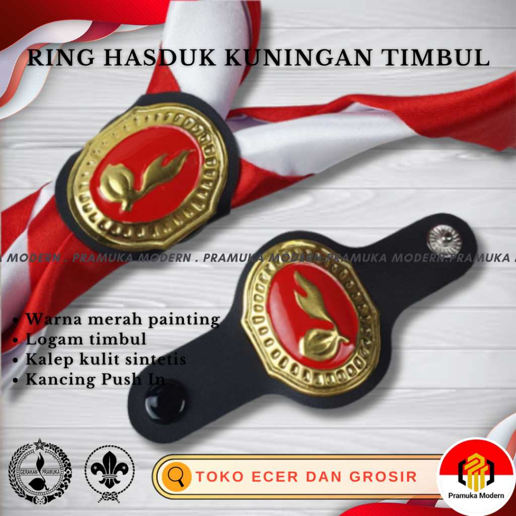 Jual Ring kacu pramuka penggalang kalep timbul / ring hasduk pramuka ...
