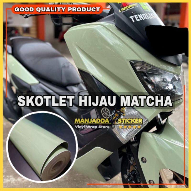 Jual Stiker Skotlet Hijau Matcha Glossy Sticker Scotlite Motor Kualitas ...