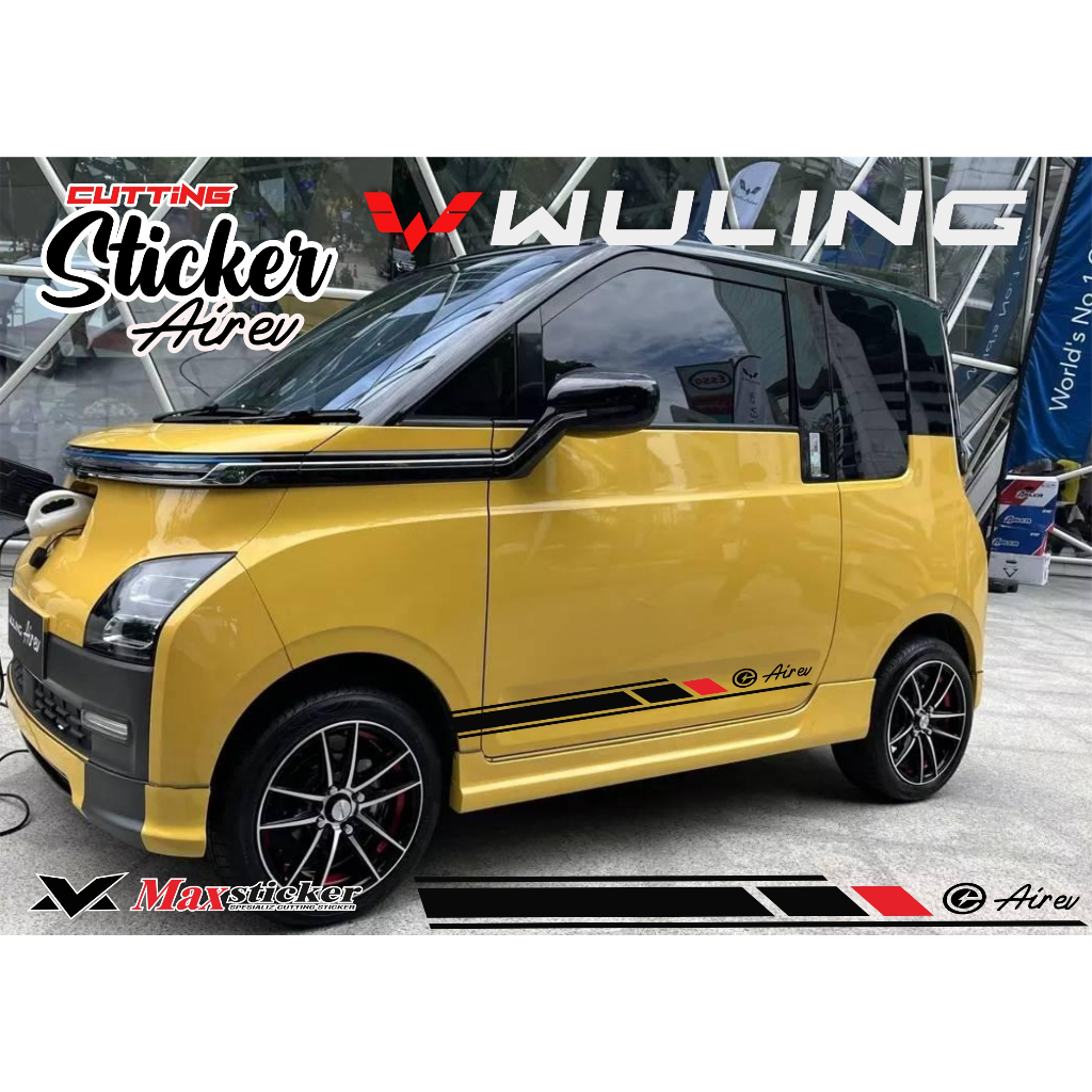 Jual STICKER MOBIL WULING AIR EV TERBARU STIKER LIST BODY WULING ...
