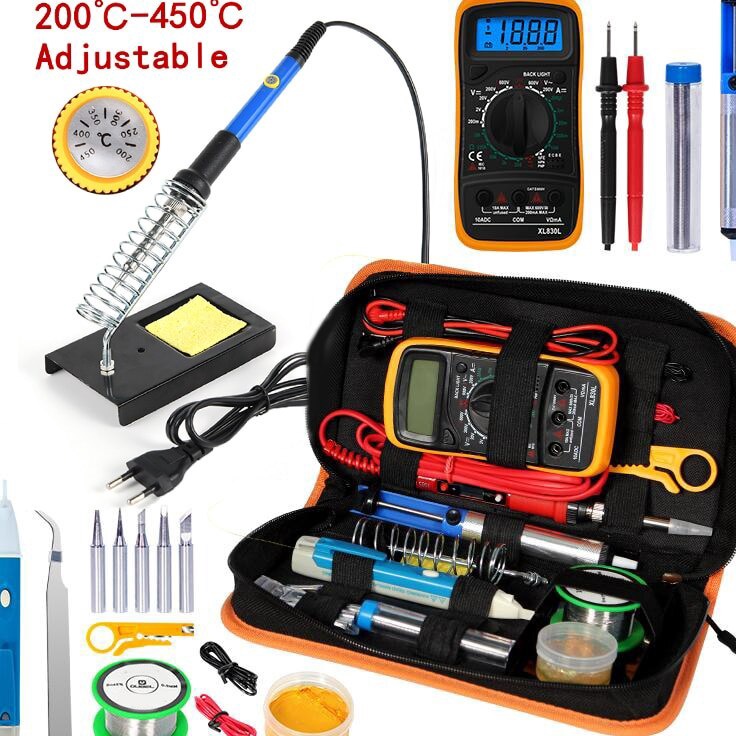 Jual MRW Set Solder Listrik Lengkap dengan Multimeter Iron Tool Kit 22V ...