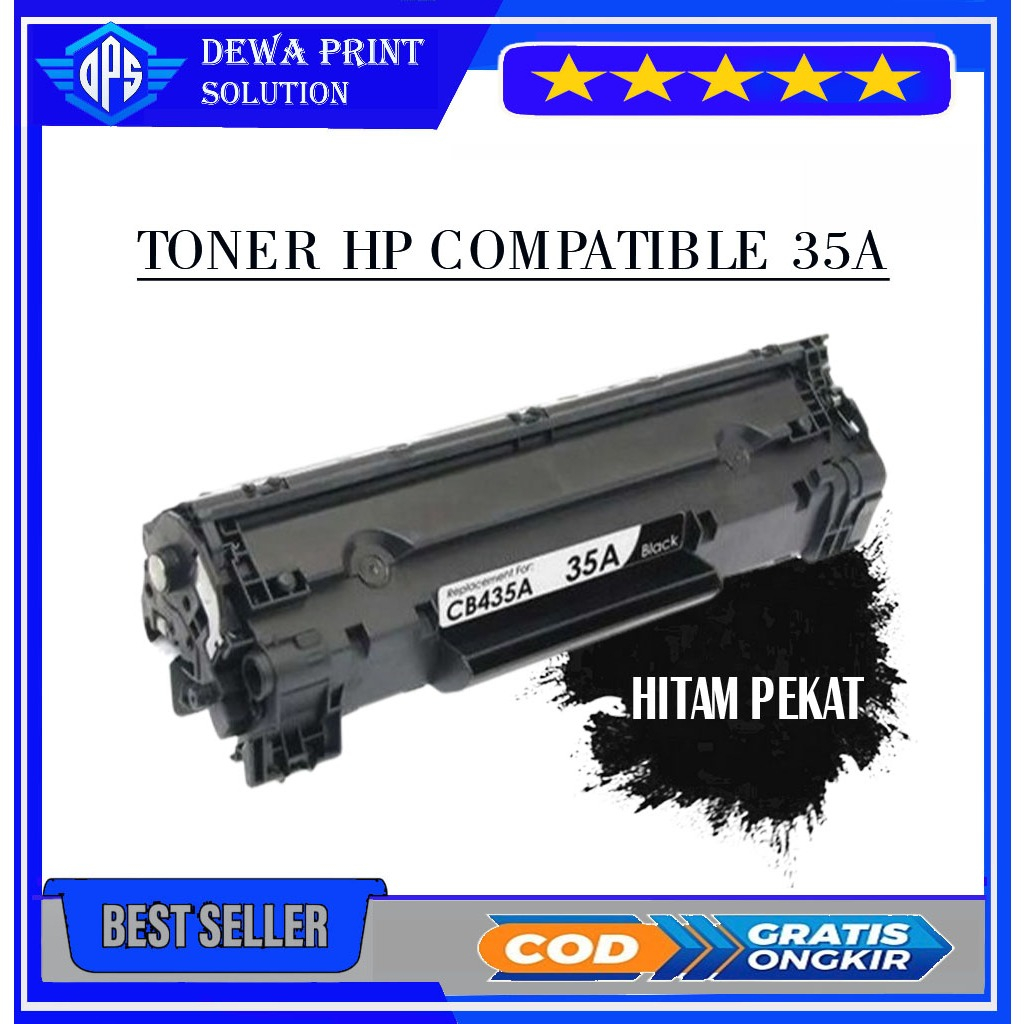 Jual Toner Cartridge Compatible HP 35a Cb435a Printer p1005 p1006 | Shopee Indonesia