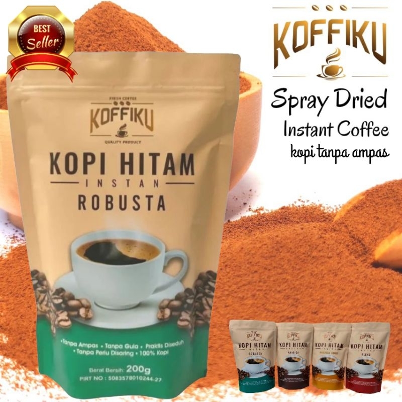 Jual KOFFIKU Robusta 100% kopi original Spray DriedInstant Coffee /Kopi ...