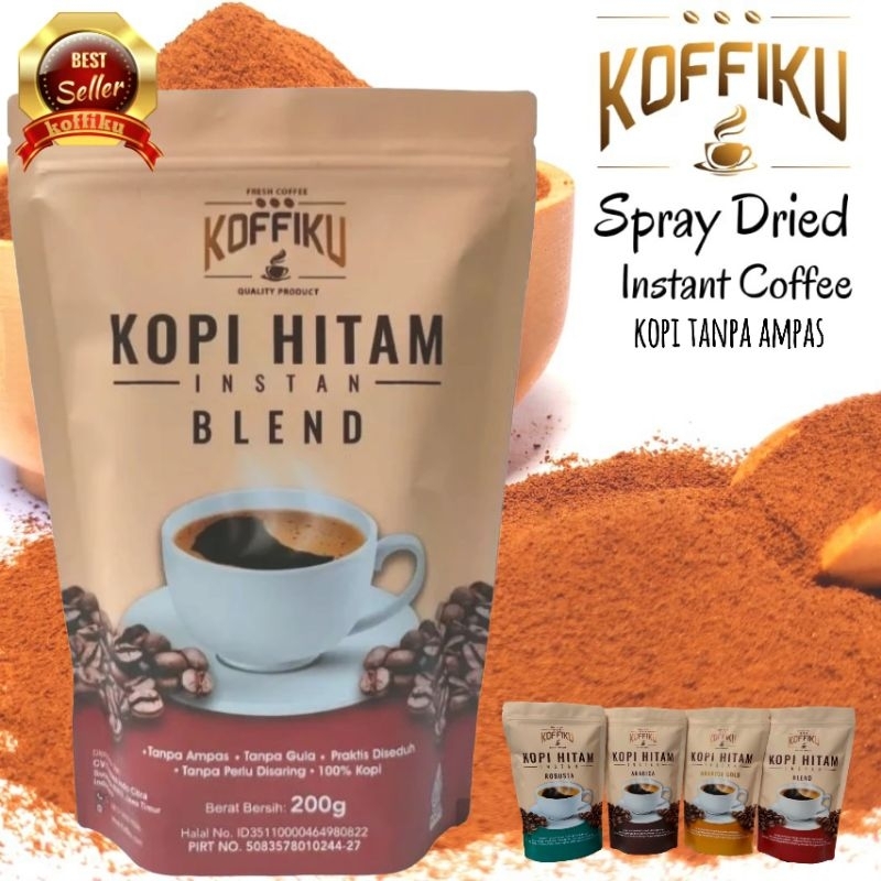Jual KOFFIKU Blend kopi original Spray Dried InstantCoffee/ Kopi instan ...