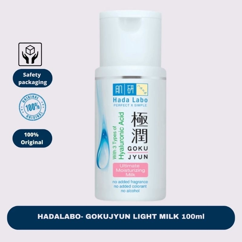 Jual Hada Labo Gokujyun Ultimate Moisturizing Milk 100ml | Shopee Indonesia