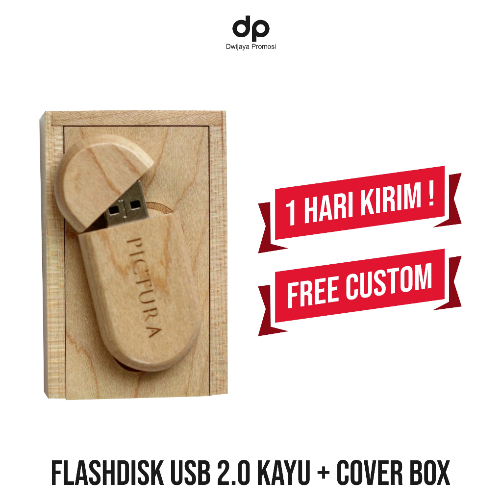Jual Flashdisk USB 2.0 Kayu Oval dan Box Kayu Custom Logo/Nama | Shopee ...