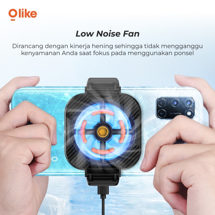 Jual OLIKE COOLING PAD GAMING FAN PHONE COOLER RADIATOR PENDINGIN HP ...