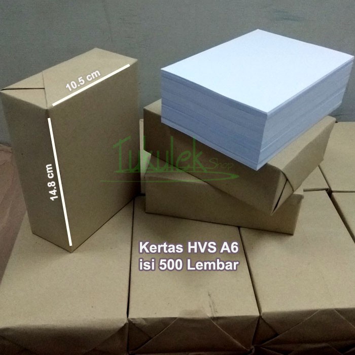 Jual Kertas HVS A6 / Kertas Resi A6 - 1 rim 500 lembar | Shopee Indonesia