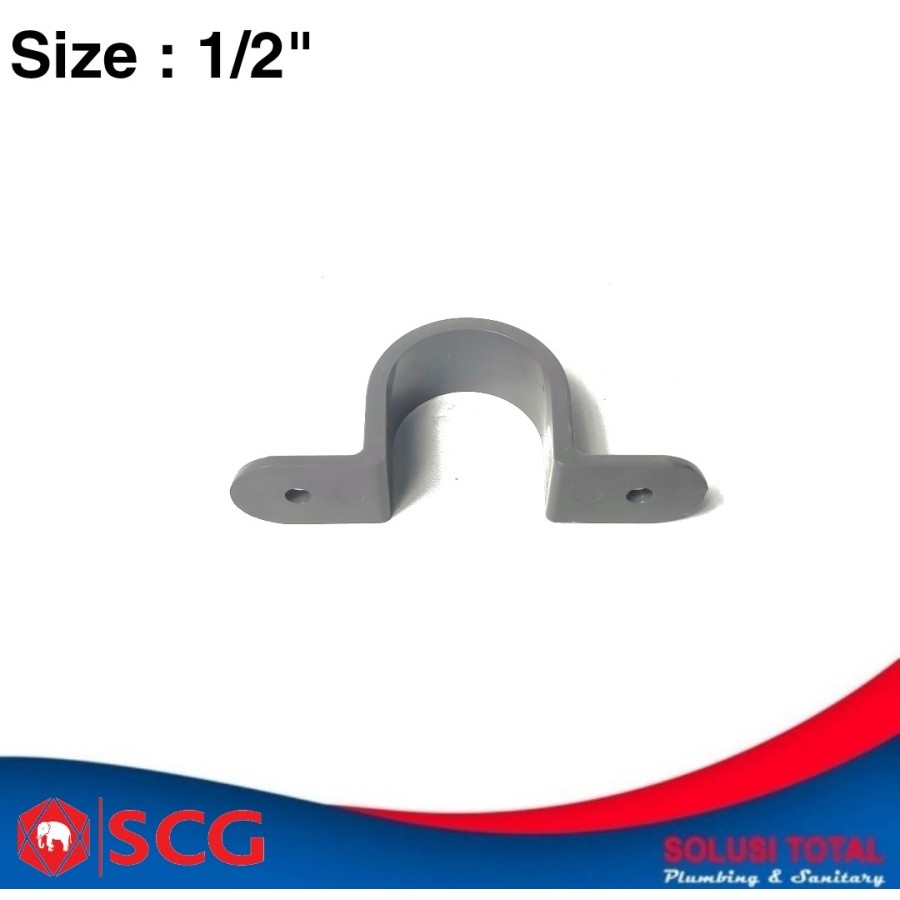 Jual Klem Omega Pvc 1/2 Inch Saddle Clip 1/2" SCG | Shopee Indonesia