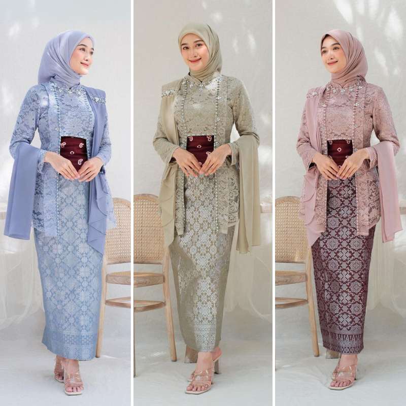 Jual Kebaya KutuBaru Modern Laksmi Series Kebaya Wisuda Lamaran Set Kutubaru Full Payet Tunangan ...