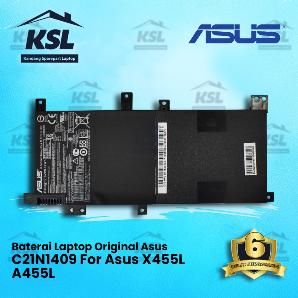 Jual Baterai Original Asus C21N1409 For Asus X455L A455L | Shopee Indonesia