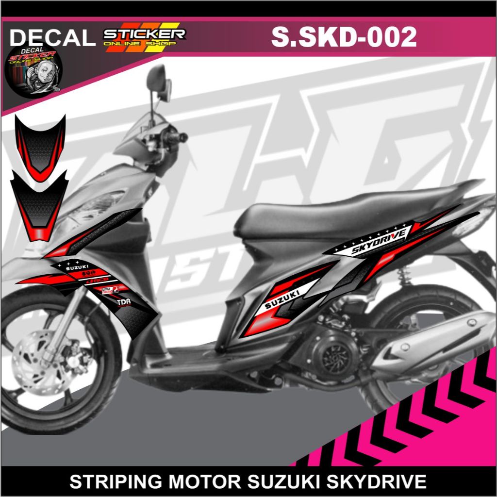 Jual STIKER MOTOR SUZUKI SKYDRIVE DECAL STRIPING VARIASI RACING ...