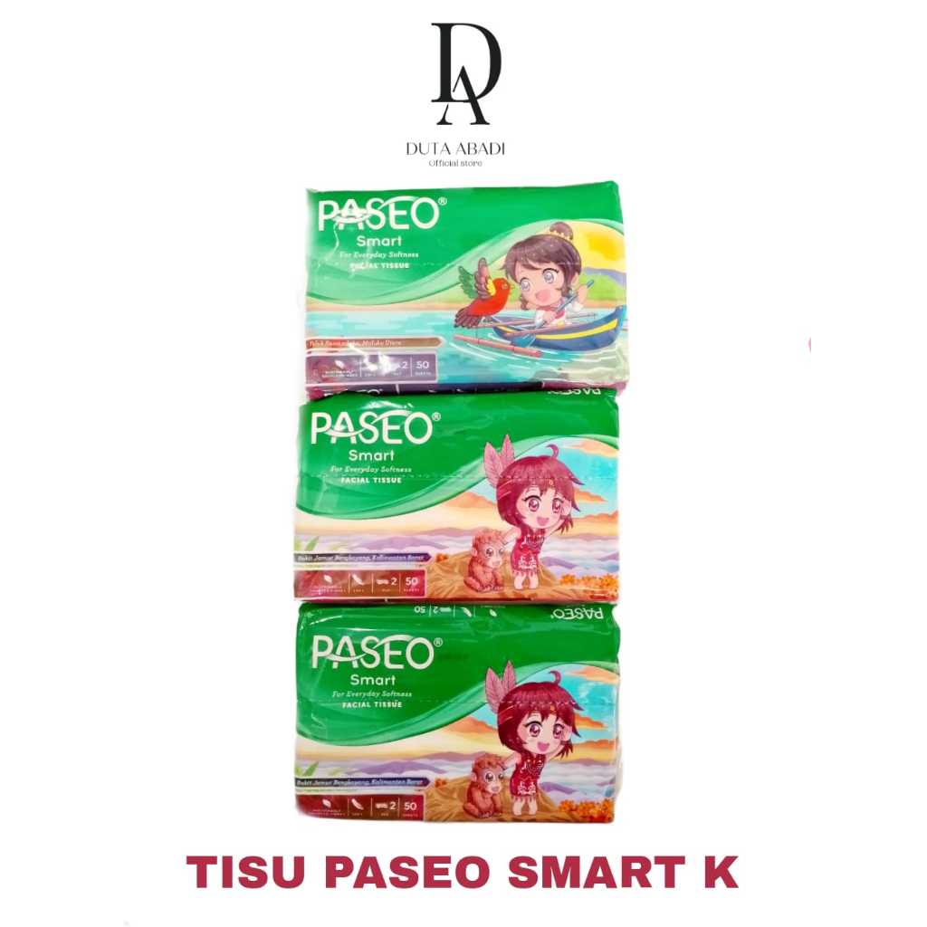 Jual TISU PASEO SMART 50 SHEETS 2PLY/ TISU PASEO TRAVEL 50 LEMBAR ...