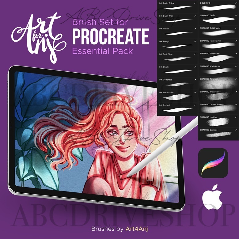 Jual Procreate Brush - Essential Brush Pack +++UPDATE *premium brush* | Shopee Indonesia