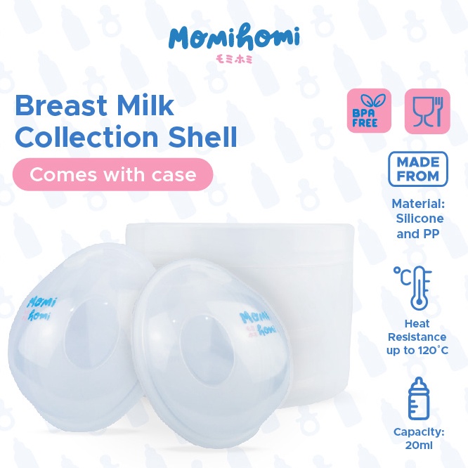 Jual Hot Prodack 11 MOMI HOMI Breast Milk Collection Shell tempat wadah ...
